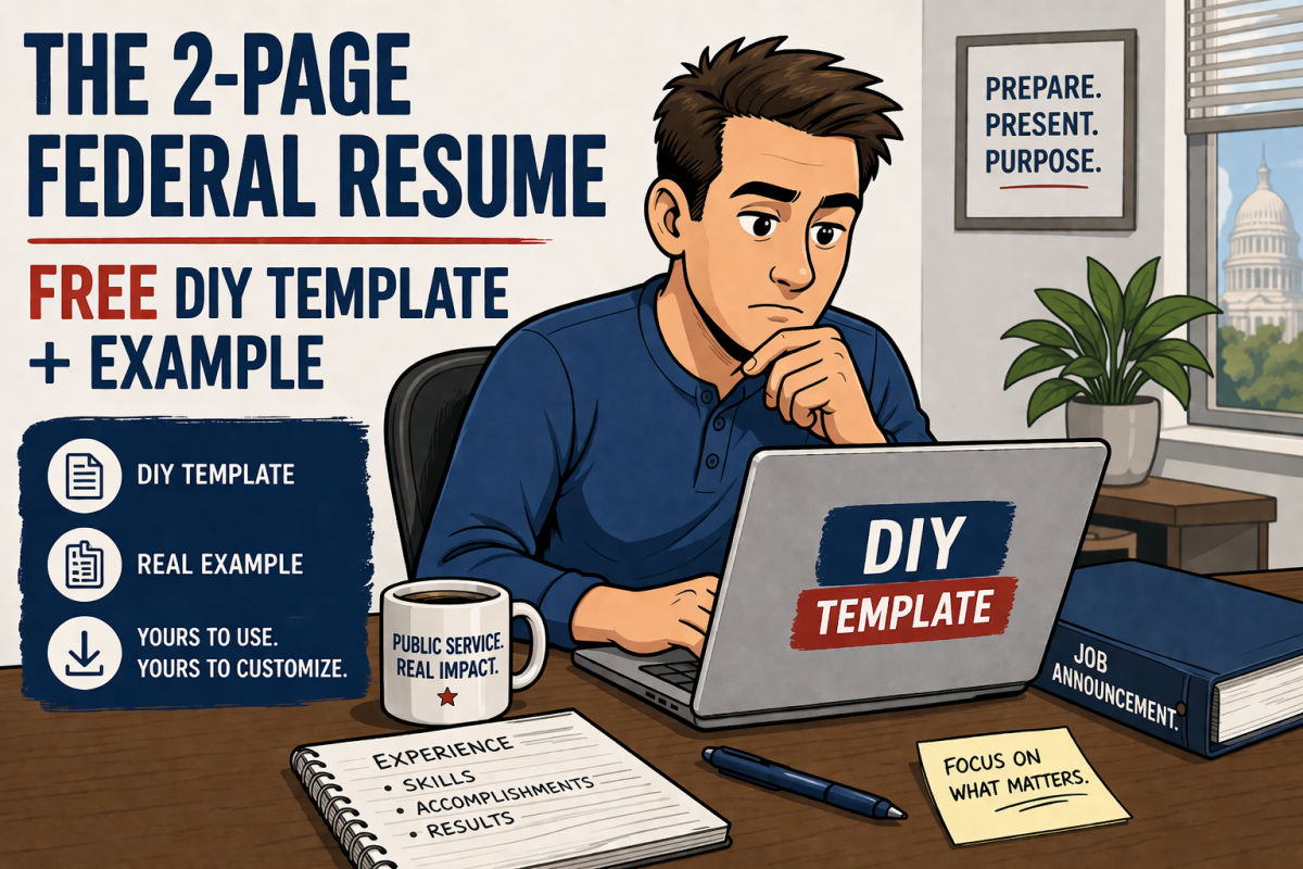 DIY Two-Page Federal Resume Template and Example (in PDF)
